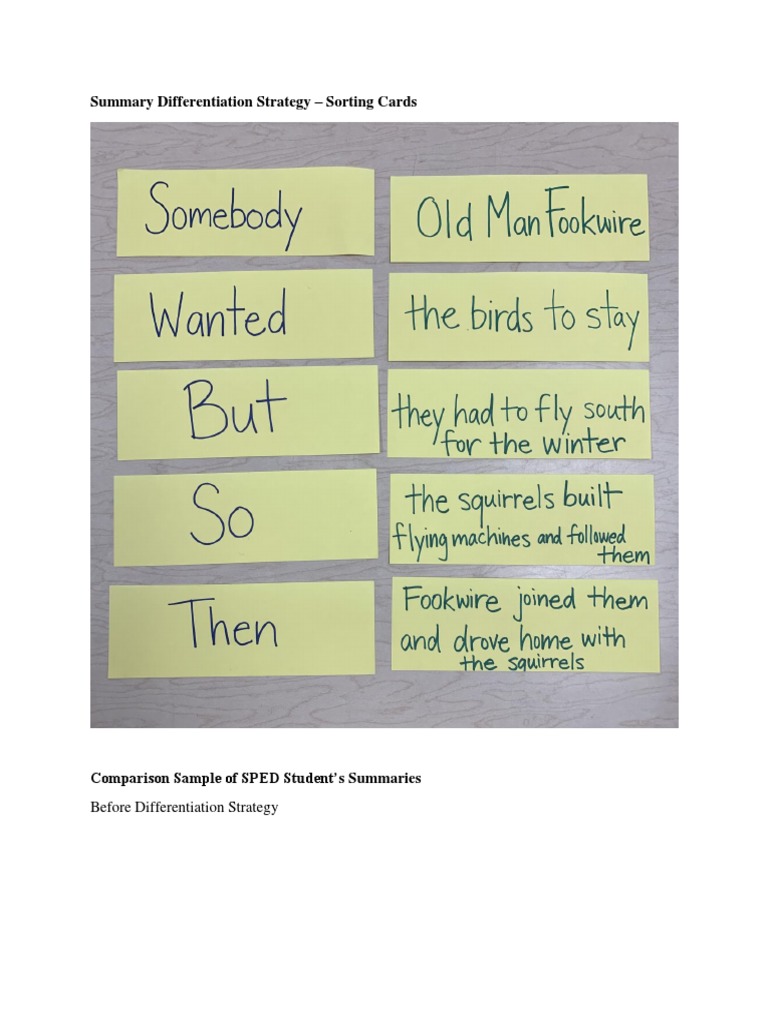 Ued 495-496 Spivey Stacy Artifact Differentiation Strategy and Sample ...