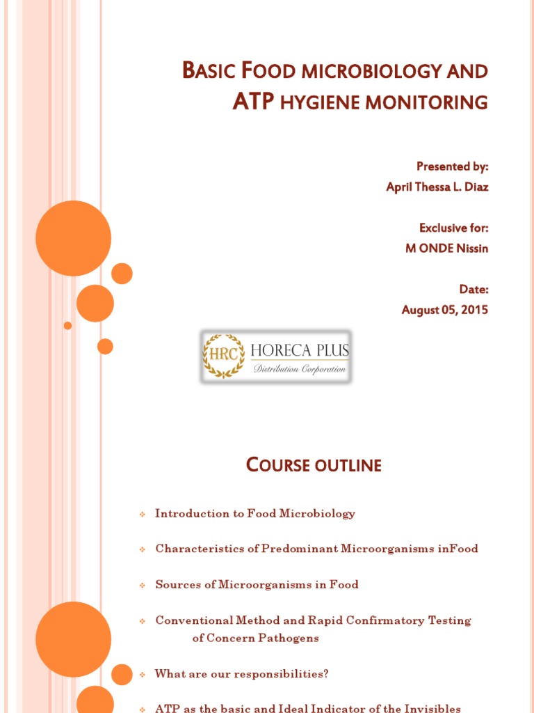 Food Microbiology & ATP Hygiene Guide | PDF | Microorganism | Bacteria