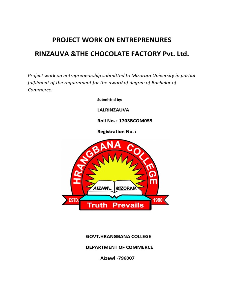 Project On Chocolate Industry | PDF | Cocoa Bean | Chocolate