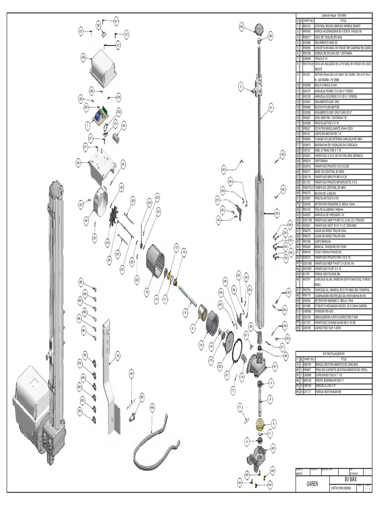 Motor Garen Vista Explodida (Bv14!18!275 Despiece) | PDF