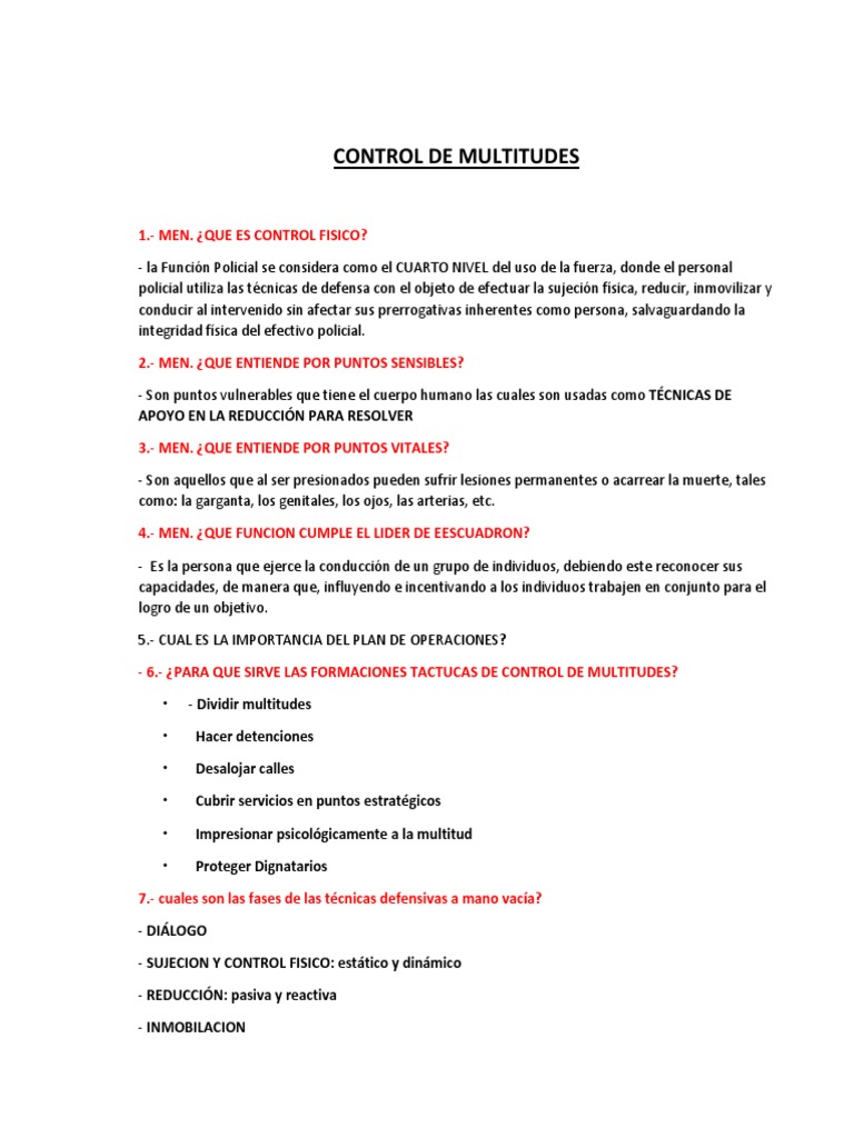 Control de Multitudes | PDF | Inteligencia emocional | Inteligencia