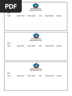 Group Rooming List Example PDF | PDF