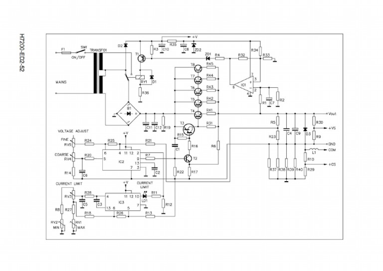 Schema Sursa Velleman K7200 | PDF