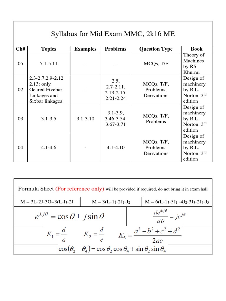 MMC Exam Sample | PDF | Mechanical Engineering