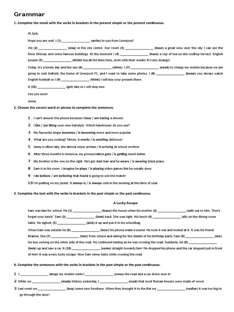 Tenses Extra Practice | PDF | Body Language | Nonverbal Communication