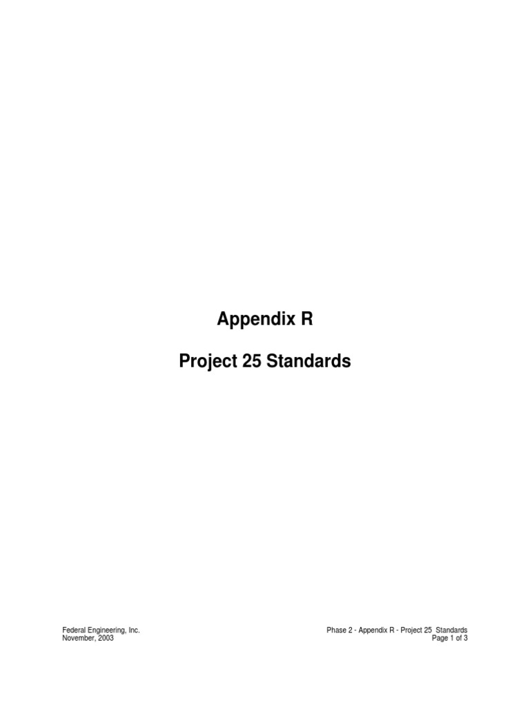 An Overview of the Project 25 Standards Adopted by WyoLink and Their ...