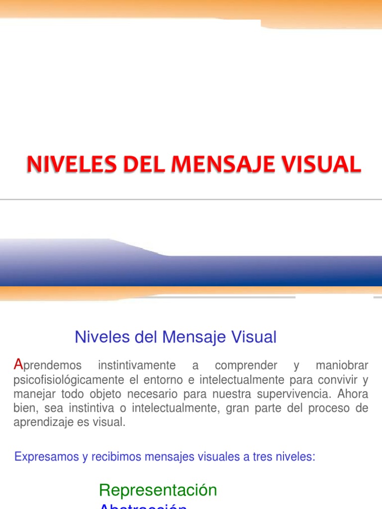 Niveles Mensaje Visual | PDF | Los símbolos | Arte abstracto