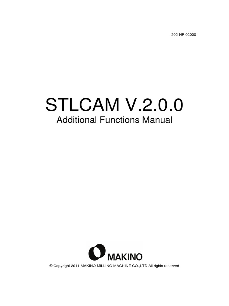 Makino STL Cam PDF | PDF | Parameter (Computer Programming) | Computer File
