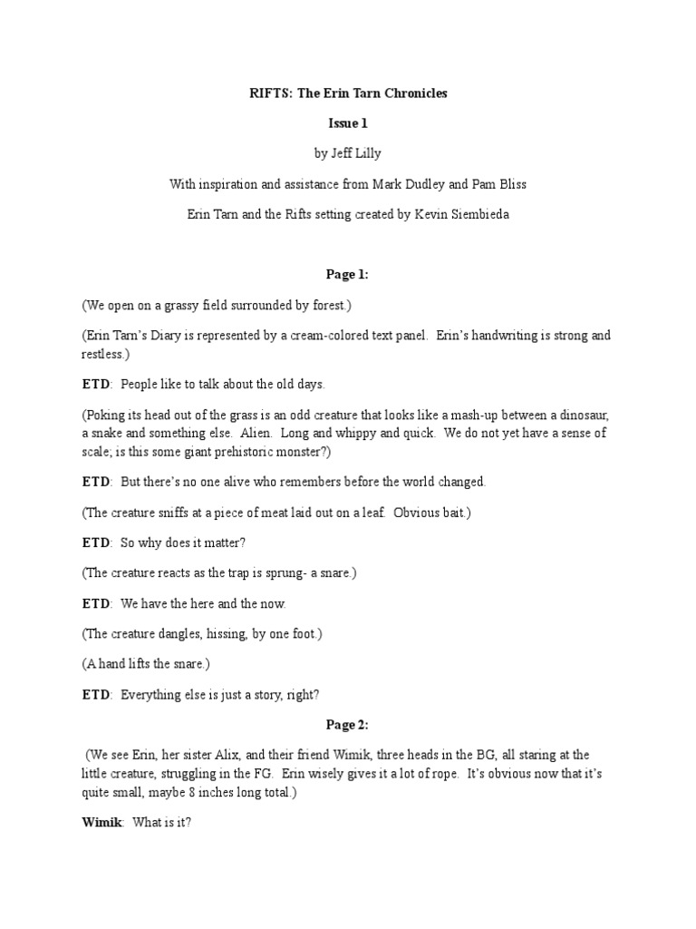 Erin Tarn Chronicles Issue 1 v3 | PDF | Nature