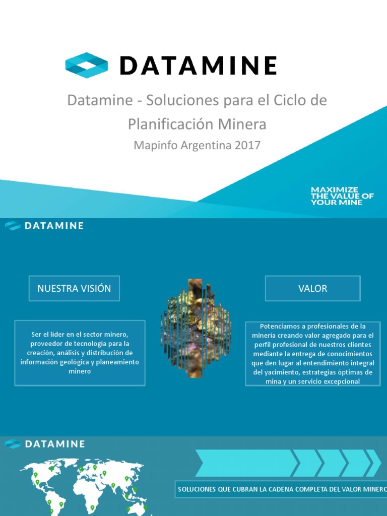 Datamine - MPC Solutions | PDF | Sistema de información geográfica ...