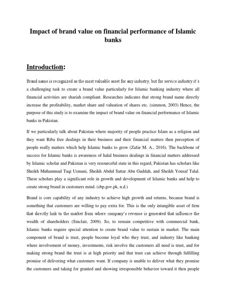 Up Till Model Formulation | PDF | Islamic Banking And Finance | Brand