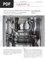 Fette Compression Machine-Pocketguide | PDF | Tablet (Pharmacy ...