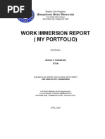 Work - Immersion - Narrative - Report SAMPLE | PDF | Learning ...