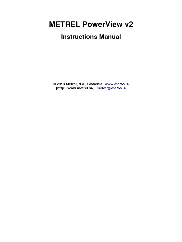 Metrel Powerview V2: Instructions Manual | PDF | Tab (Gui) | 64 Bit ...