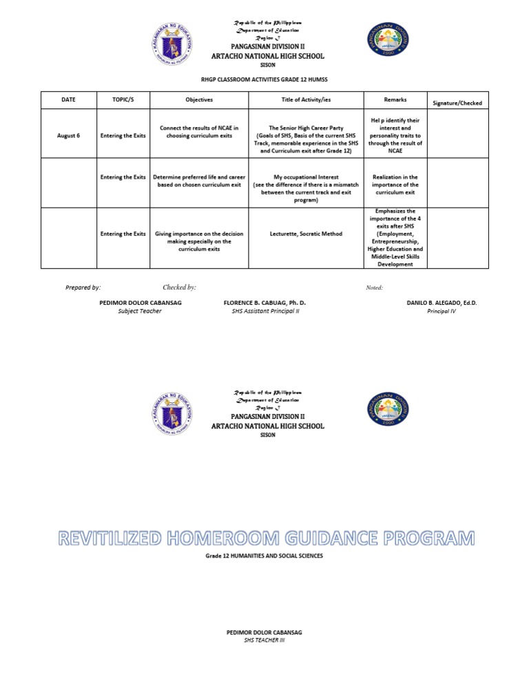 RHGP | PDF | Curriculum | Teaching
