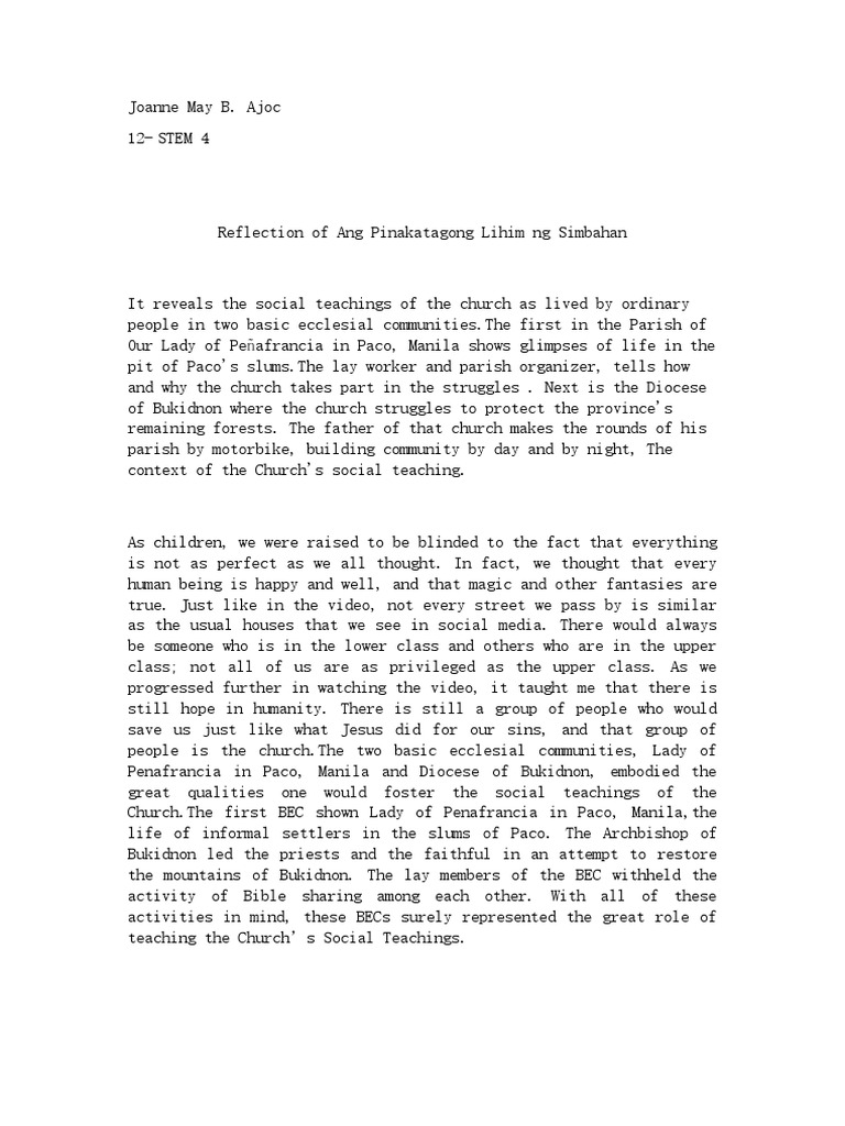 Ang Pinakatagong Lihim NG Simbahan | PDF