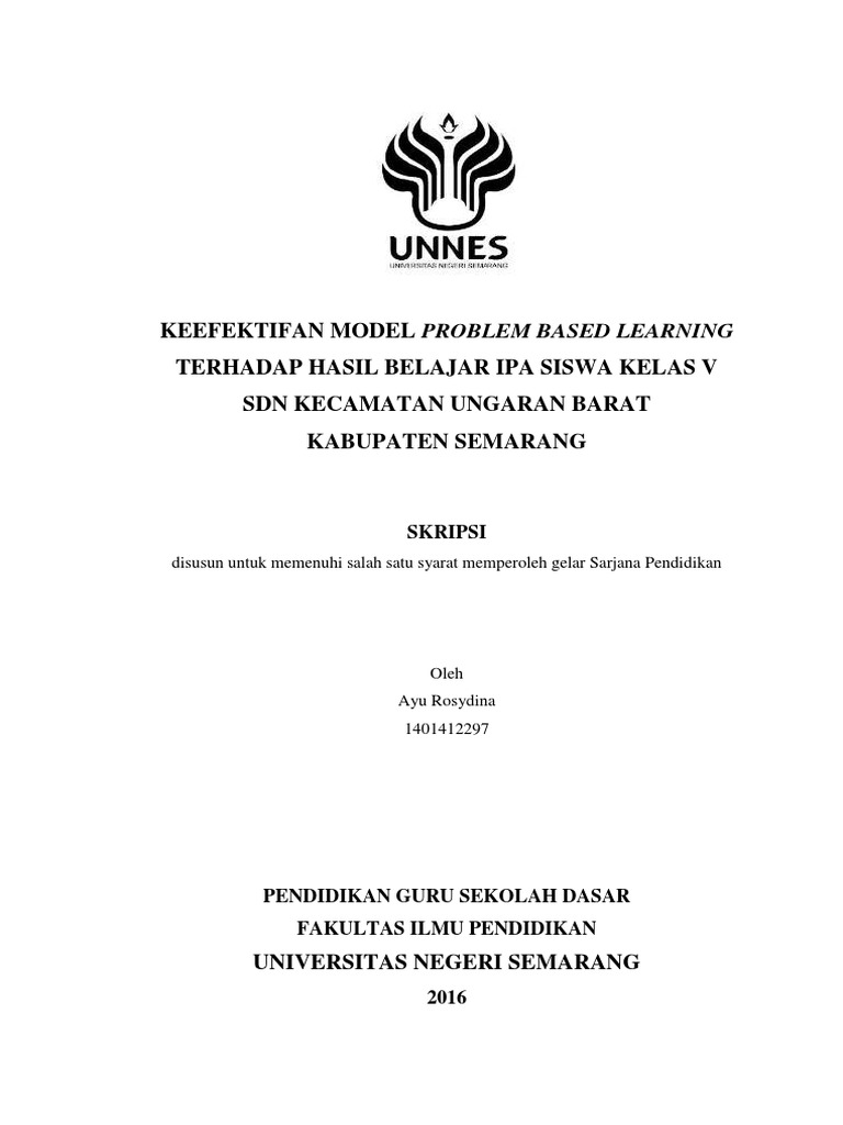 PTK Problem Based Learning PDF | PDF | Karier & Perkembangan ...