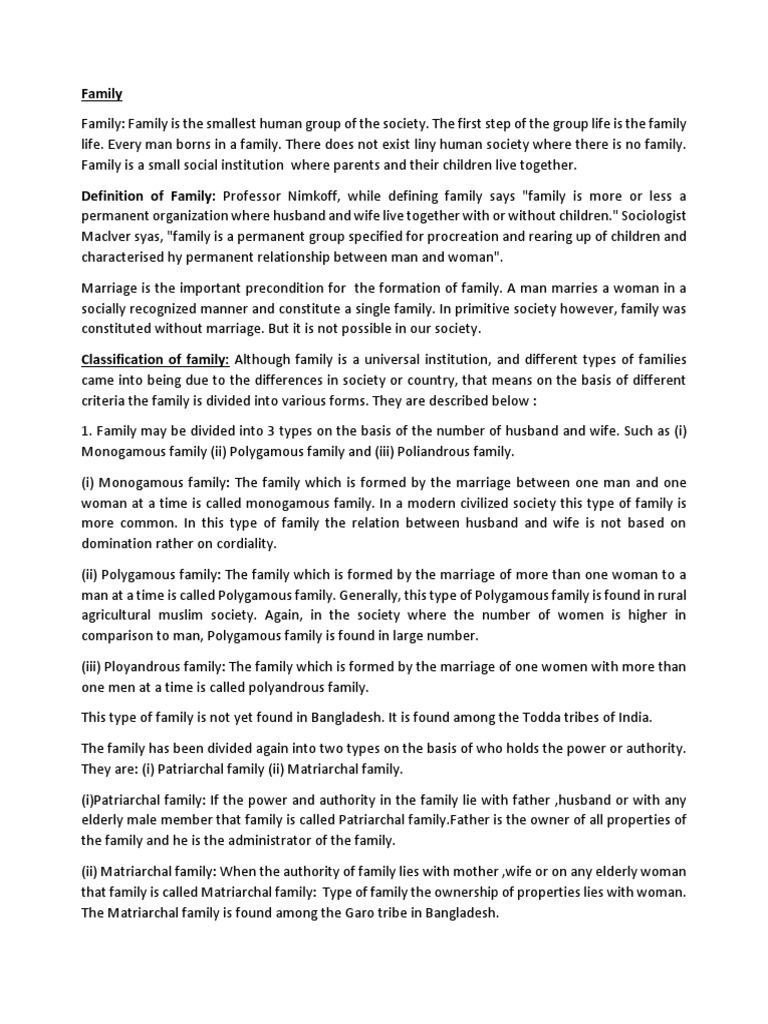 Family | PDF | Family | Marriage