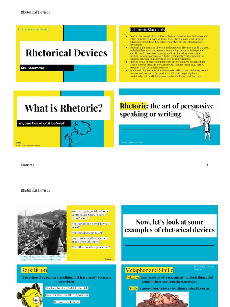 Rhetorical Strategies Handout | PDF