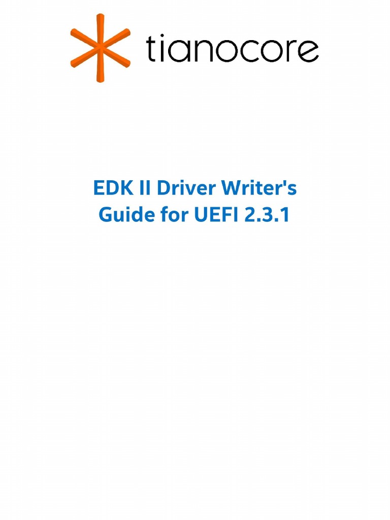 Edk II Uefi Driver Writer S Guide PDF | PDF | Device Driver | Input/Output