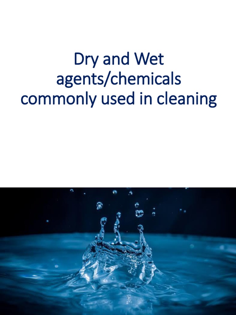 Dry and Wet Cleaning Agents | PDF