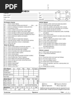 Pre-Delivery Inspection Checklist - Cars | PDF | Land Vehicles ...