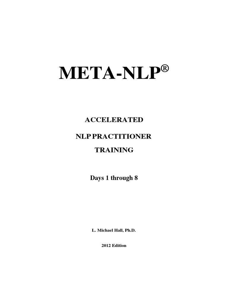 Meta-Nlp: Accelerated NLP Practitioner Training | PDF | Neuro ...