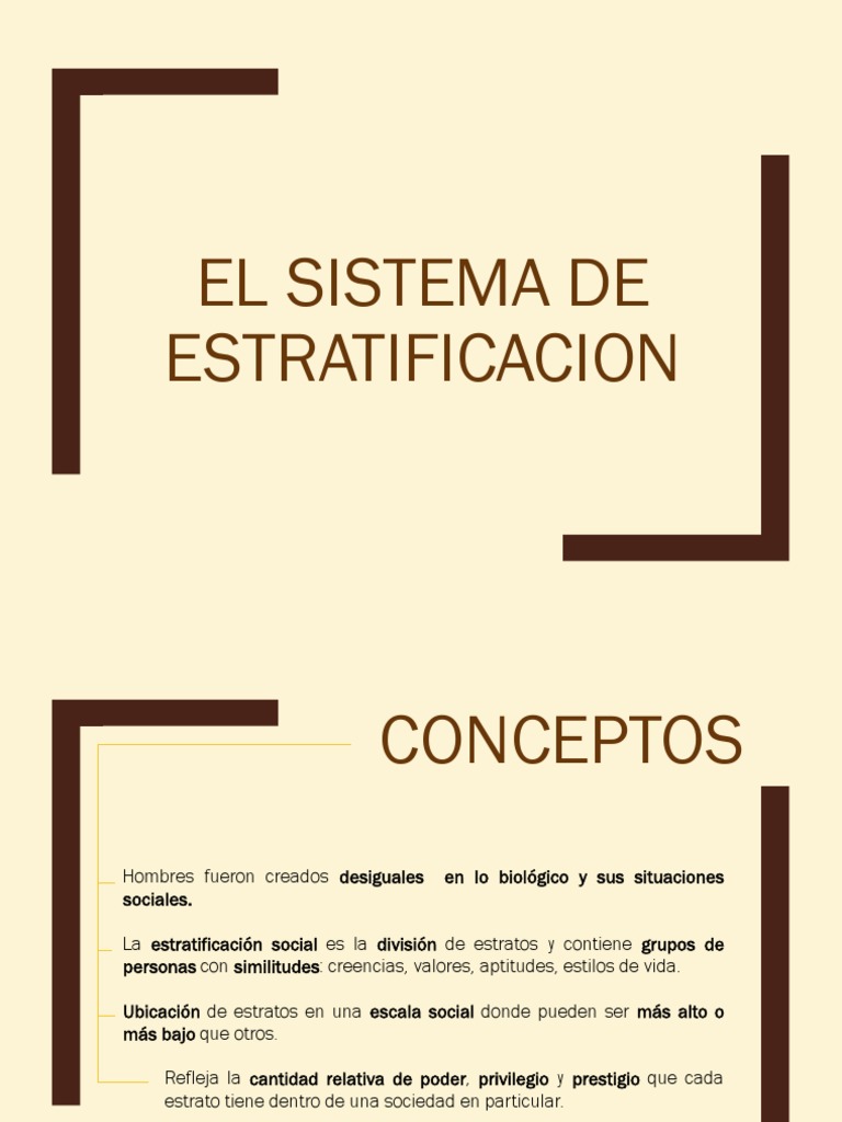 El Sistema de Estratificacion | PDF | Estratificación social | Estatus ...