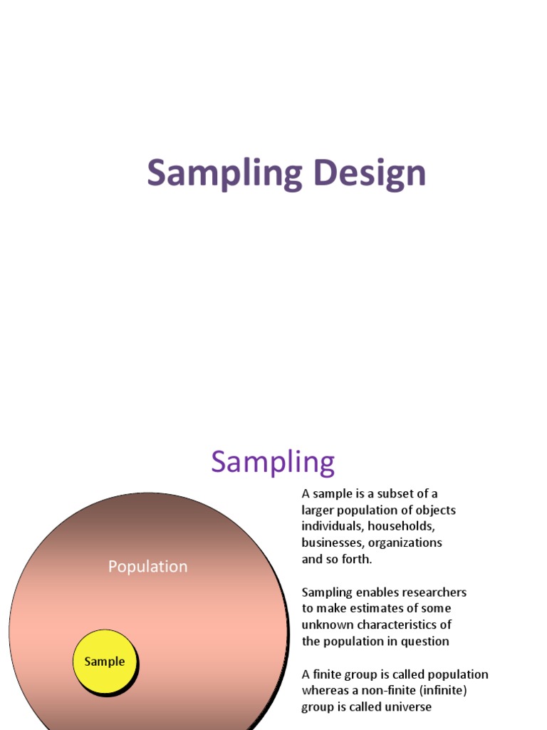Lecture For Sampling Design | PDF | Stratified Sampling | Sampling ...