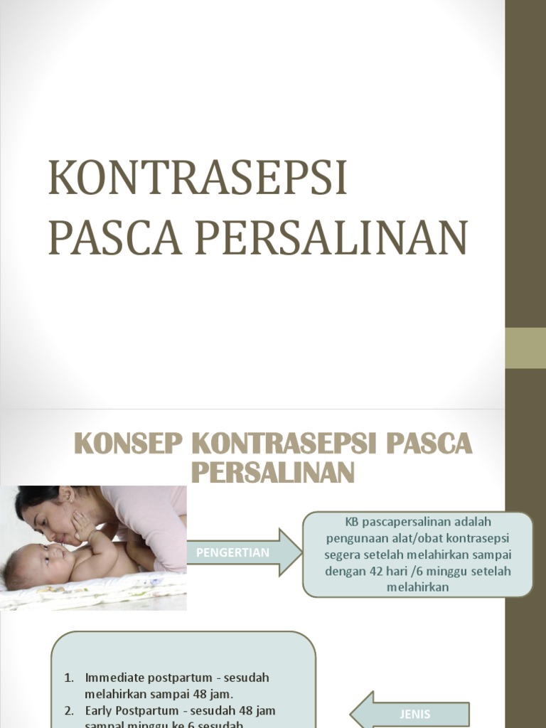 Kontrasepsi Pasca Persalinan | PDF