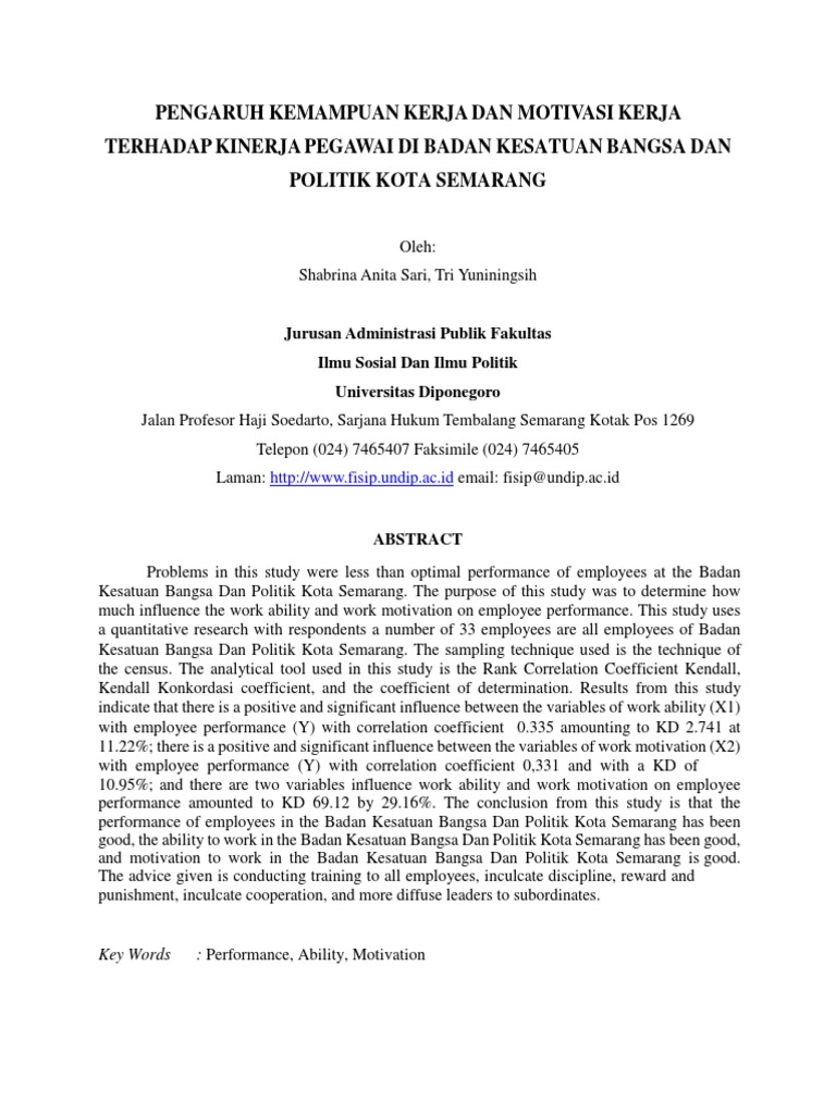 Fatrah Kemampuan Kerja 3 | PDF | Descriptive Statistics | Statistical Analysis