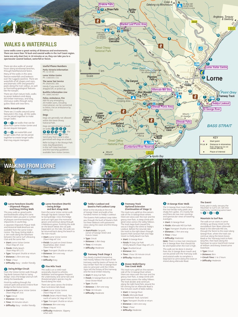 Lorne Walks and Waterfall PDF | PDF | Trail | Geomorphology