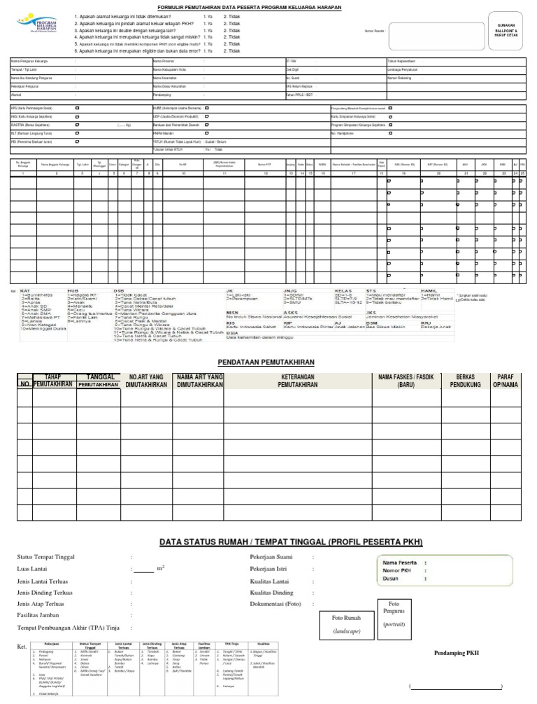 Form Pemutakhiran 2018 Word | PDF