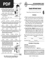 4th Grade Continental Math League Practice Questions - Set 1 | PDF ...