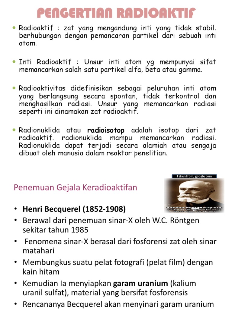 Pengertian Radioaktif | PDF