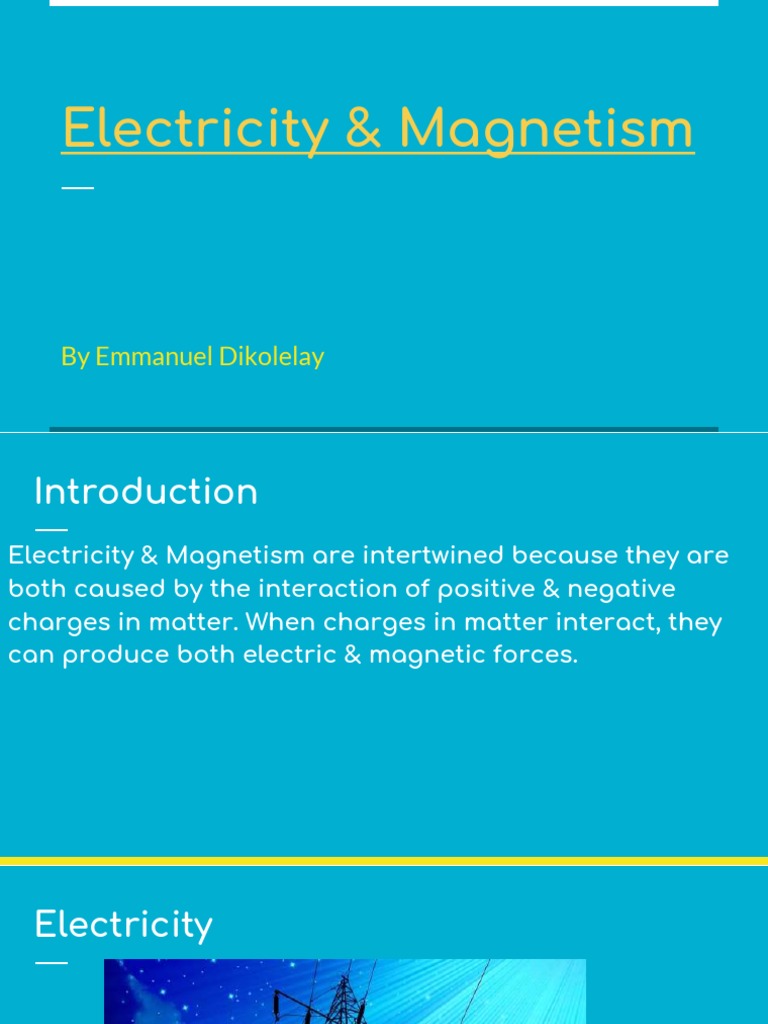 Exploring The Intertwined Relationship Between Electricity And