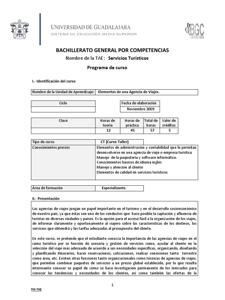 Elementos de Una Agencia Viajes | PDF | Turismo | Agencia de viajes