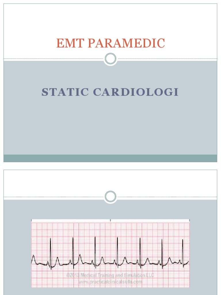Emt Paramedic: Static Cardiologi | PDF | Cardiac Arrhythmia | Internal ...