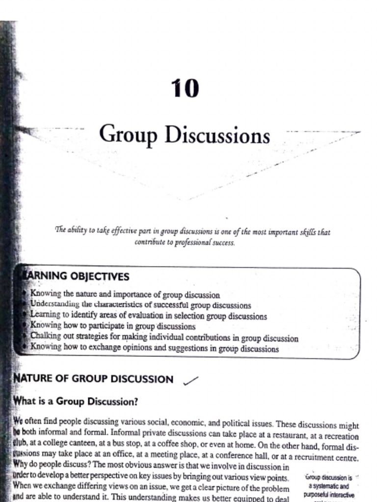 Group Discussion | PDF