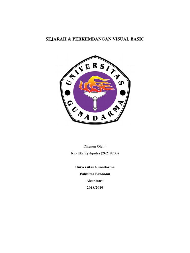 Sejarah dan Perkembangan Visual Basic | PDF