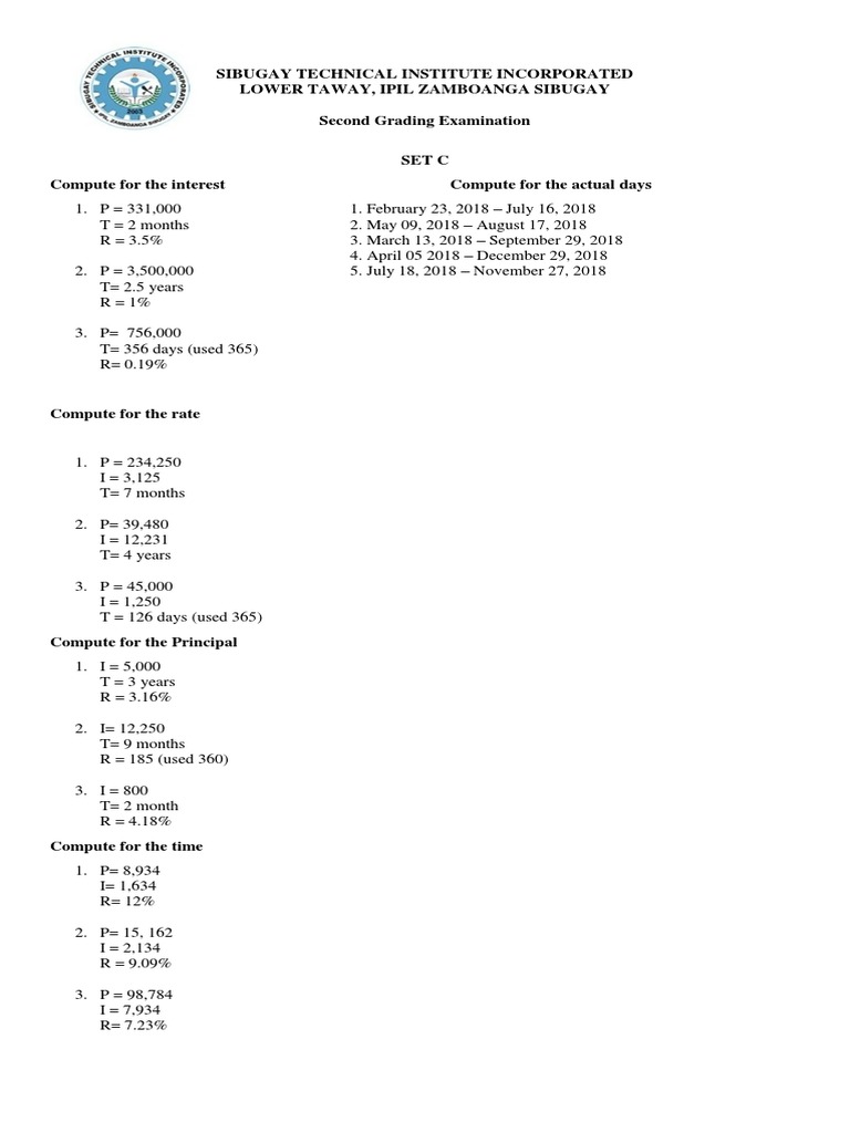 Entrep Second Grading Set C | PDF