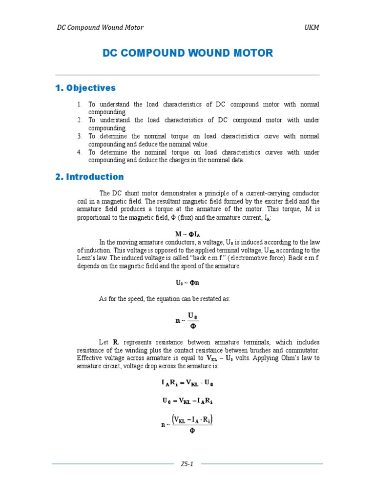 DC Motor Load Characteristics | PDF | Electric Motor | Electromagnetic Induction