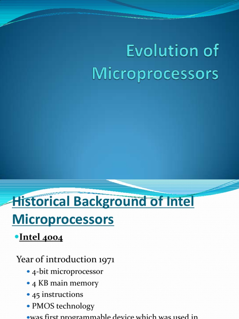 Evolution of Microprocessor | PDF | Central Processing Unit | 64 Bit ...