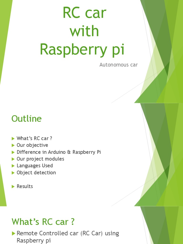 Remote Control Car With Raspberry Pi | PDF
