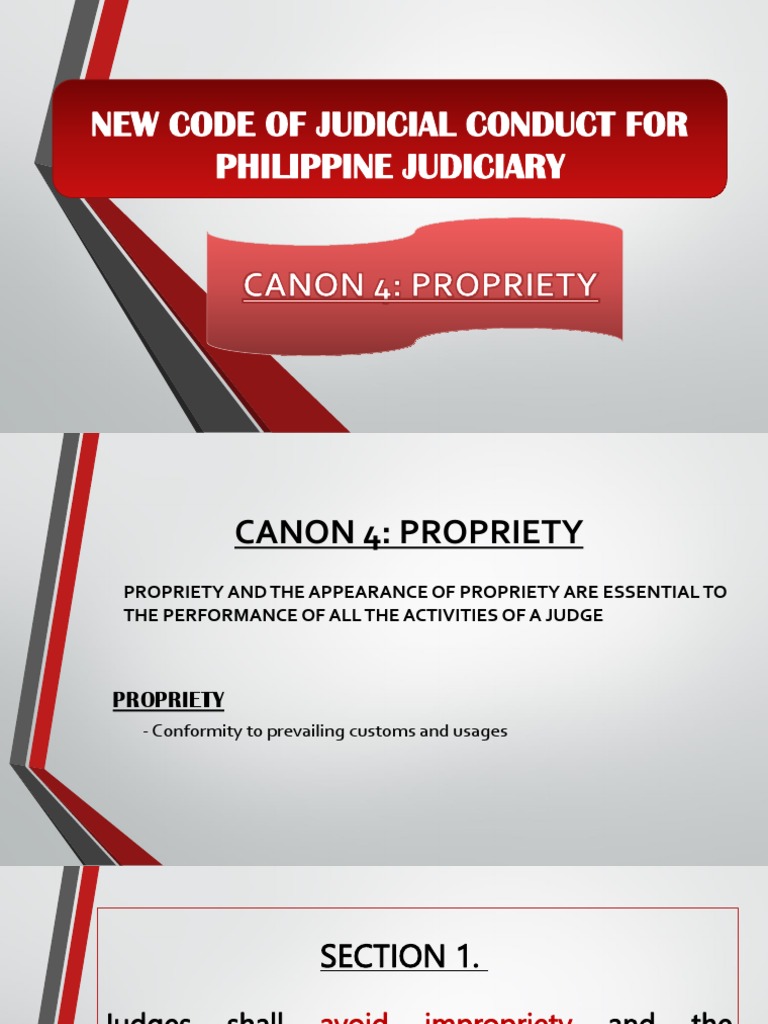 Canon 4 New Code of Judicial Conduct Report | PDF | Judiciaries | Lawyer