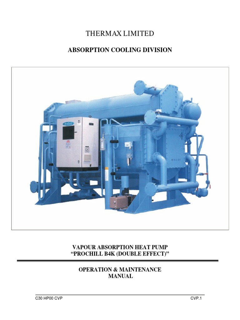 Manual - O & M For VAM PDF | PDF | Heat Exchanger | Refrigeration