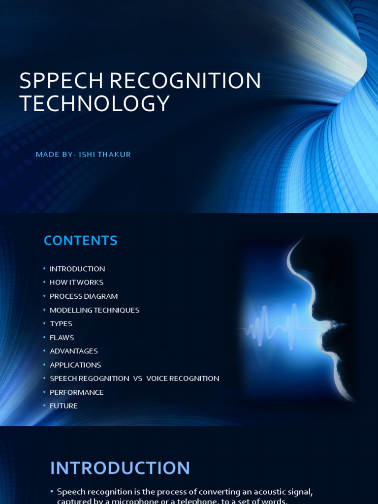 Speech Recognition Technology | PDF | Speech Recognition | Cybernetics