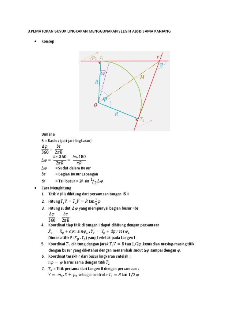 Metode Selisih Absis Sama Panjang | PDF