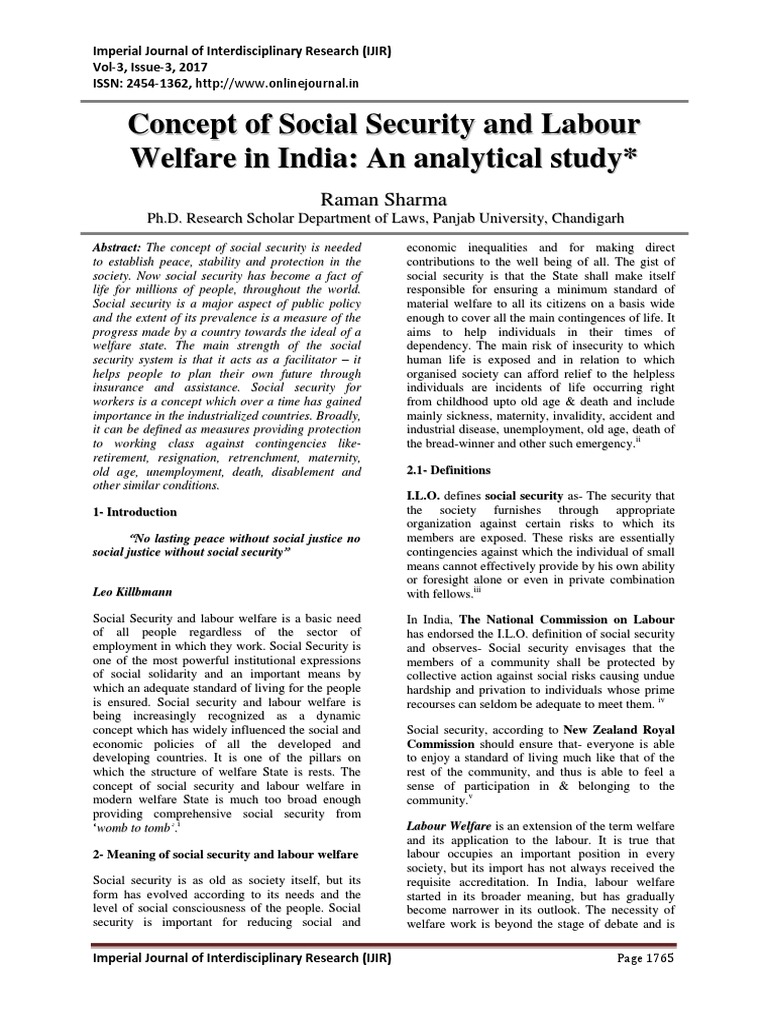 305 PDF | PDF | Welfare State | Employment