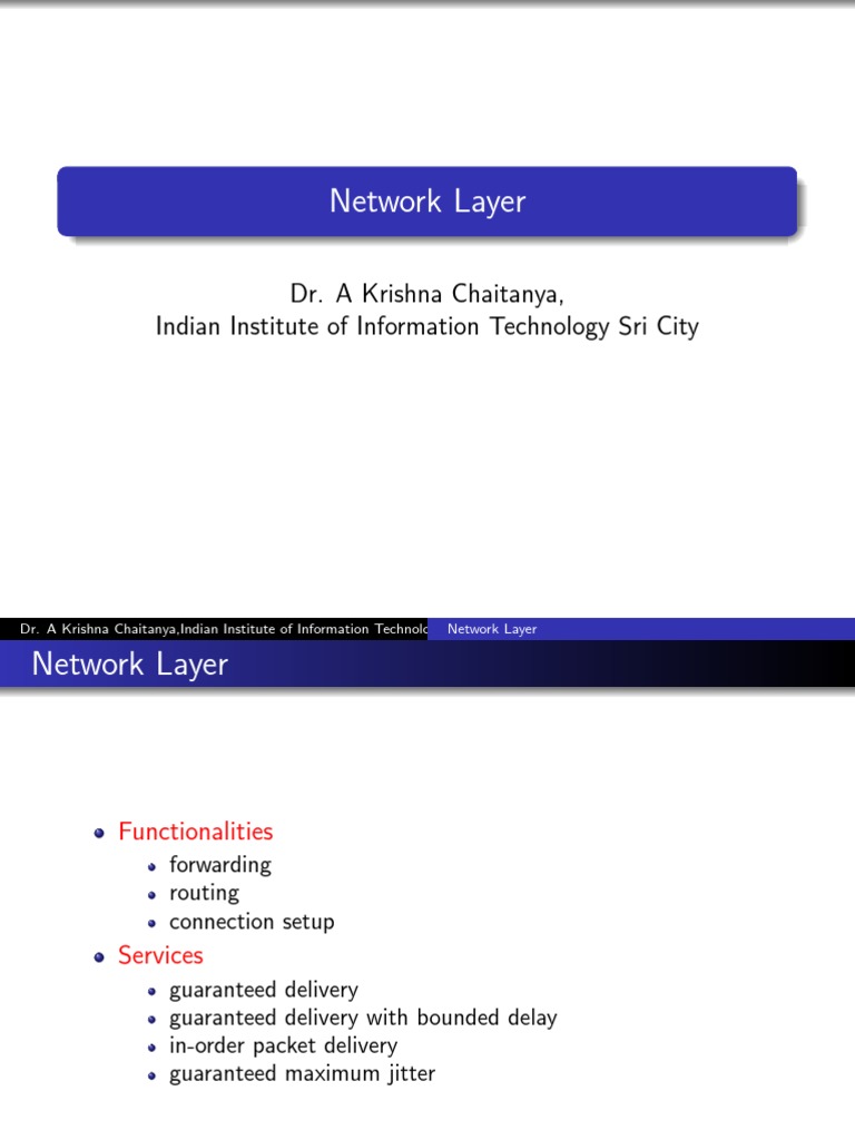 Network Layer | Download Free PDF | I Pv6 | Ip Address